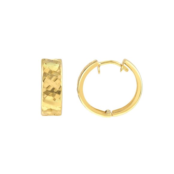 Element Shine | Jewelry | 4k Yellow Solid Gold Square Dc Design Round ...